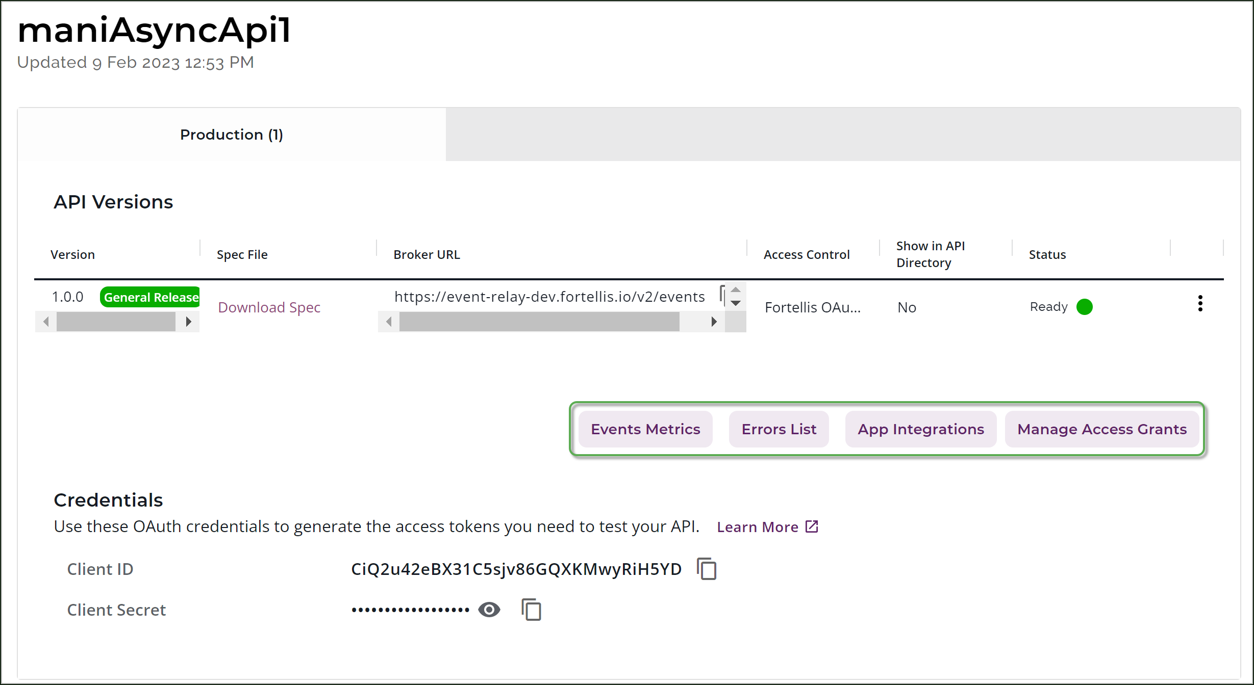 Viewing Event Metrics